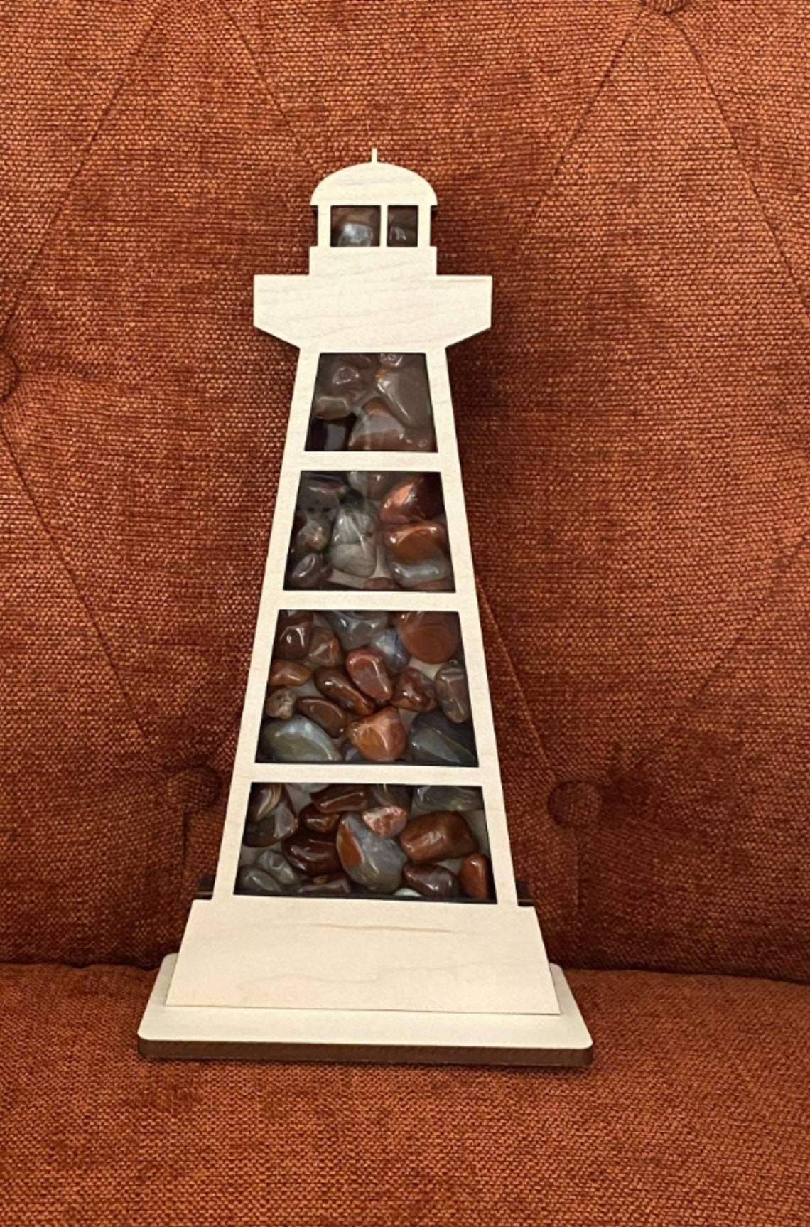 Lighthouse Shadow Box for Lake Superior Agates Beach Glass - Etsy