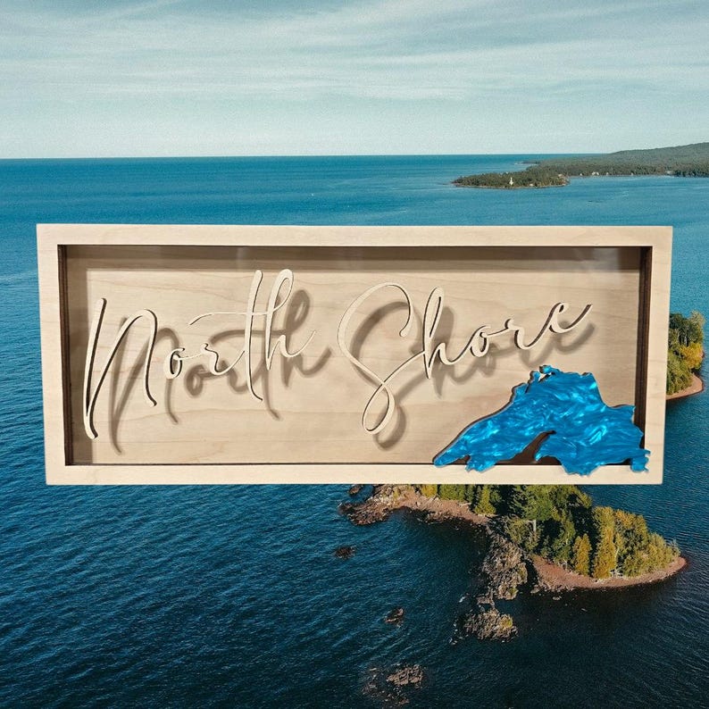North Shore Lake Superior Shadow Box for Agates, Sea Glass, Rocks ...