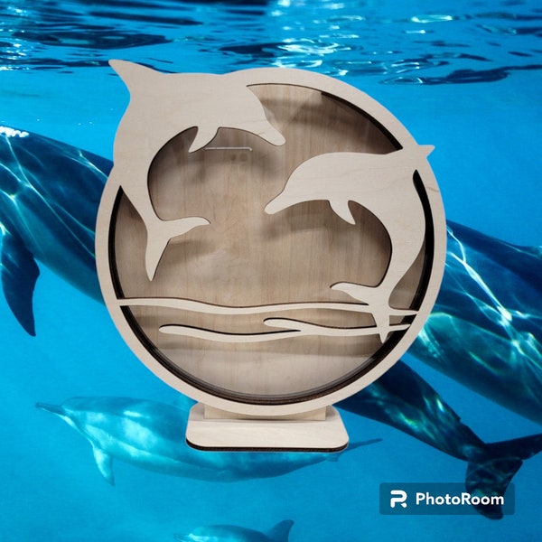 Dolphin Shadow Box - Etsy