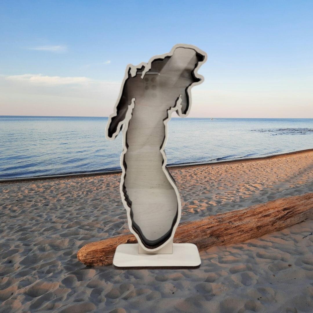 Lake Michigan Shadow Box for Sea Glass, Lake Superior Agates, Petoskey ...