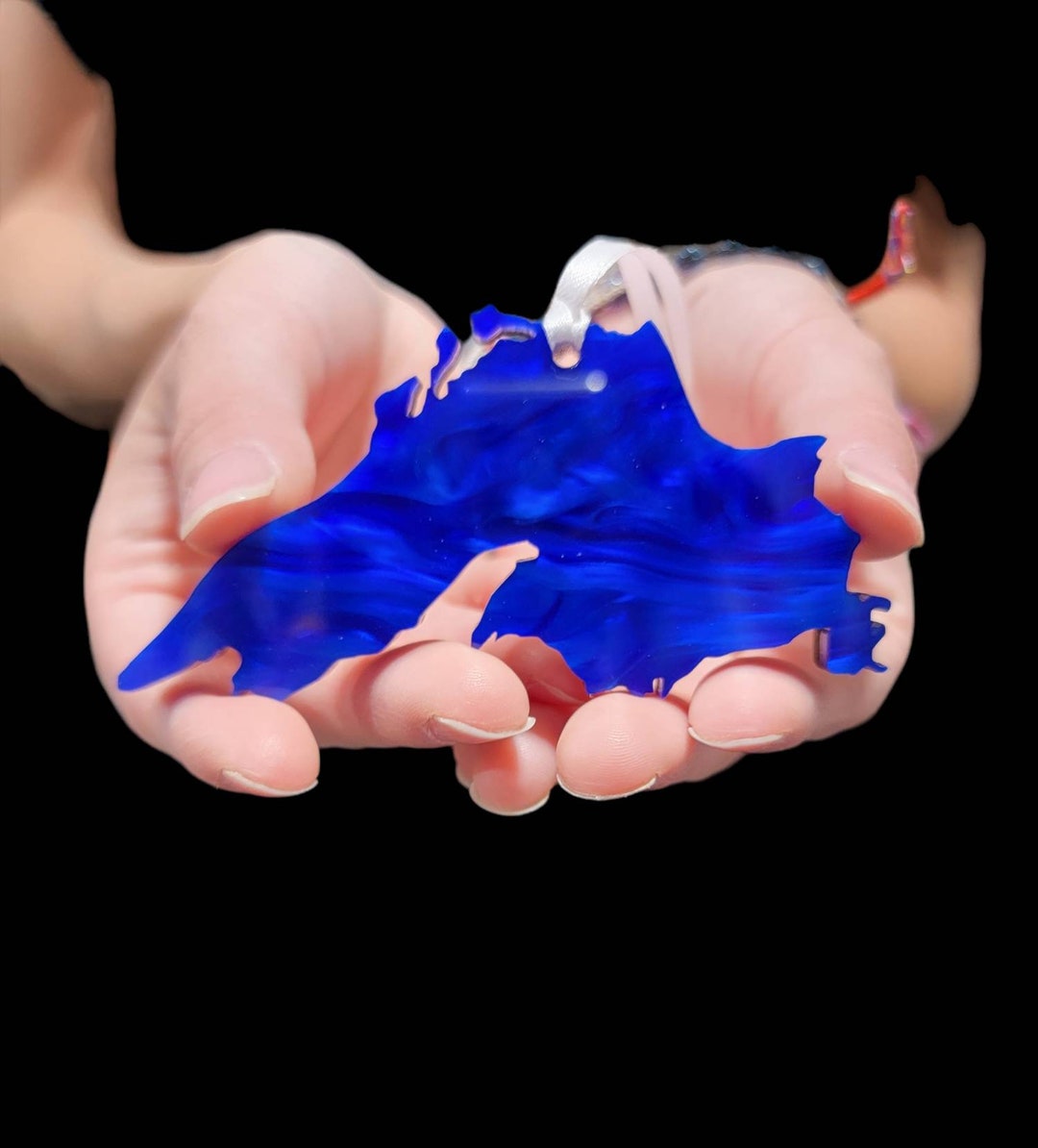 Lake Superior Royal Blue Wave Ornament! - Etsy