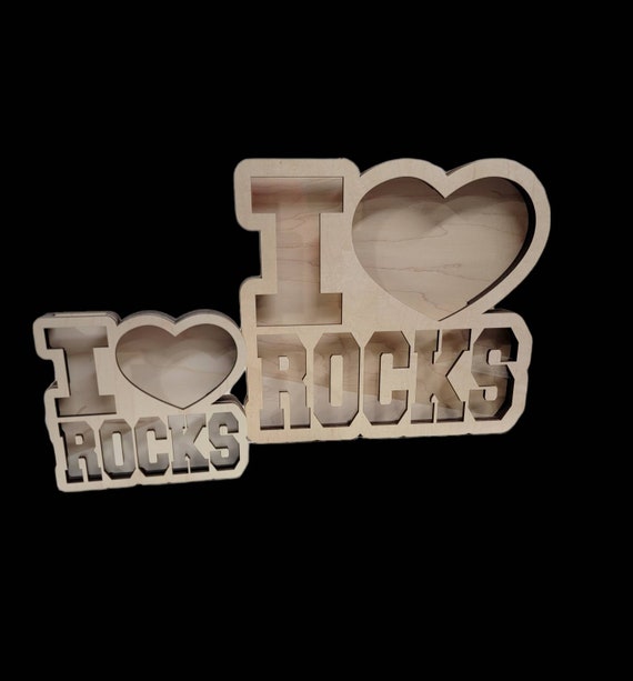 I Love Rocks Shadow Box for Rocks Lake Superior Agates - Etsy