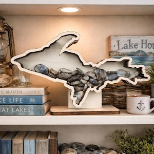 Michigan Upper Peninsula Shadow Box for Lake Superior Agates ...