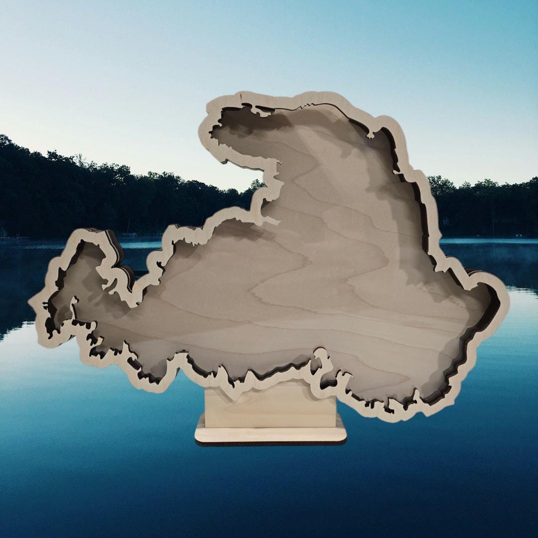 Drummond Island Michigan Shadow Box ONE LARGE SIZE Made for Rocks ...