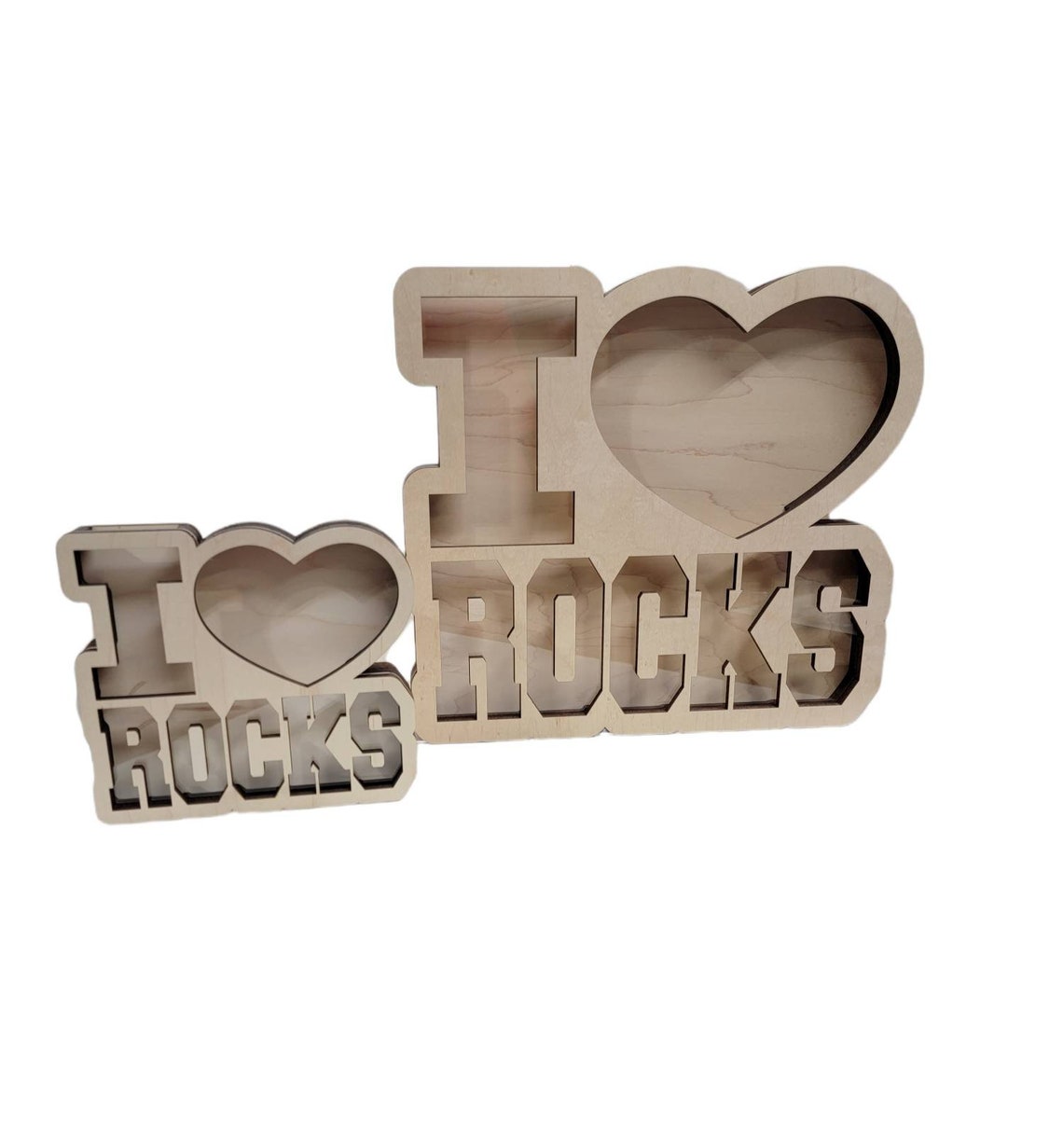 I Love Rocks Shadow Box for Rocks Lake Superior Agates - Etsy