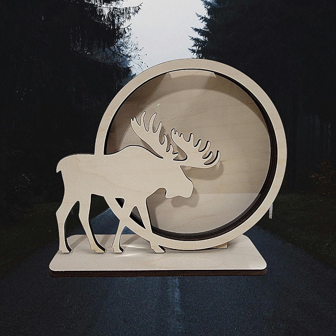 Moose Shadow Box for Lake Superior Agates, Beach Glass, Sea Glass ...