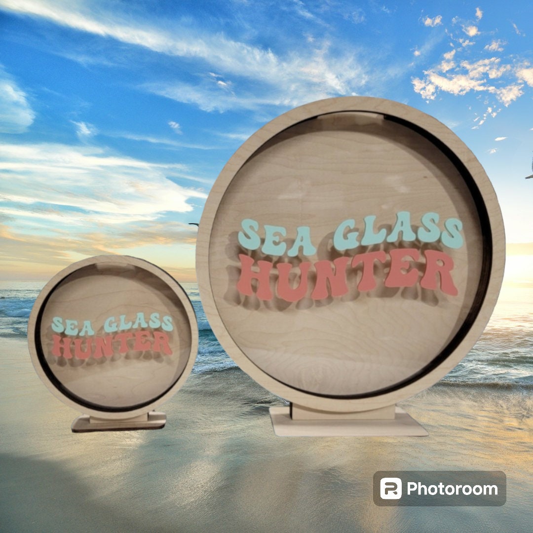 Sea Glass Hunter Shadow Box Perfect Place for Your Sea Glass, Beach ...