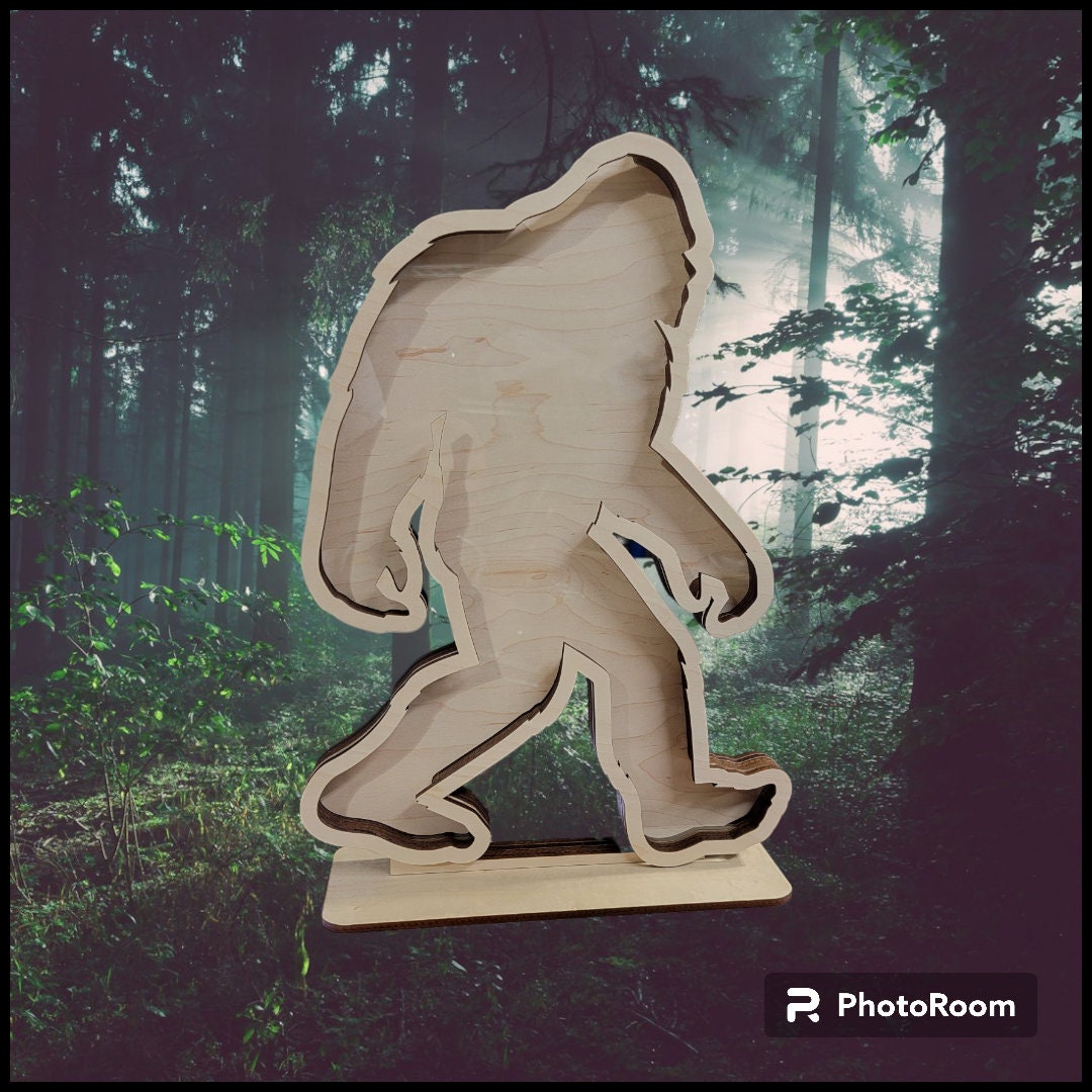 Bigfoot Shadow Box for Lake Superior Agates, Sea Glass, Rocks Etc. YETI ...