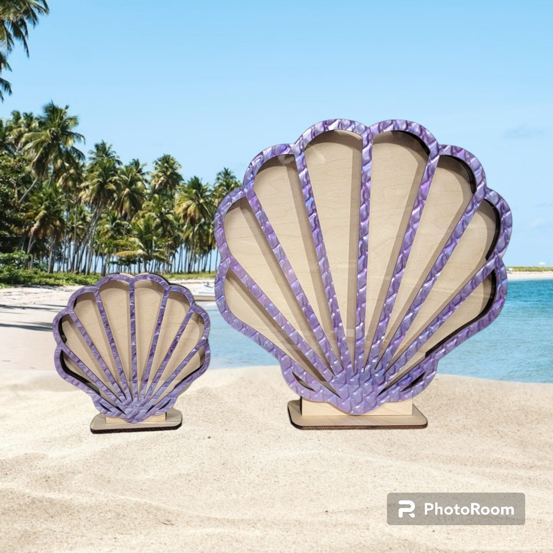 Mermaid Seashell Shadow Box for Your Seashells, Sea Glass, Sea Glass ...