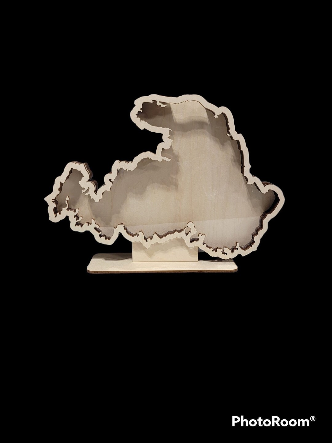 Custom ANY Lake or Island Shadow Box Display Your Agates - Etsy