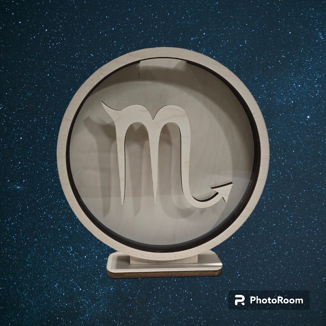 Scorpio Shadow Box for Your Agates, Crystals, Sea Glass, Shark Teeth ...