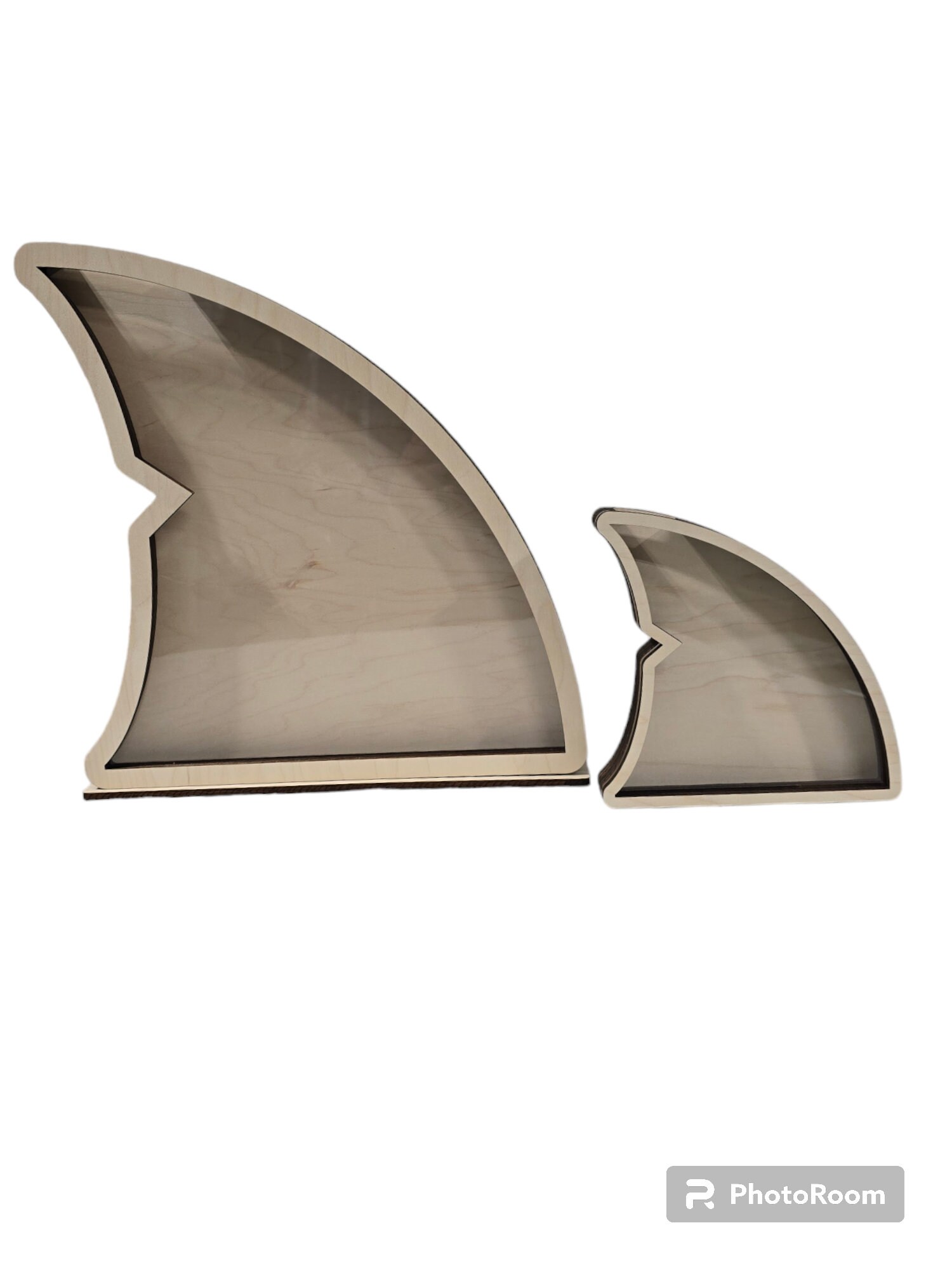 Shark Fin Shadow Box: Beach Keepsake Display for Shark Teeth | Sea ...