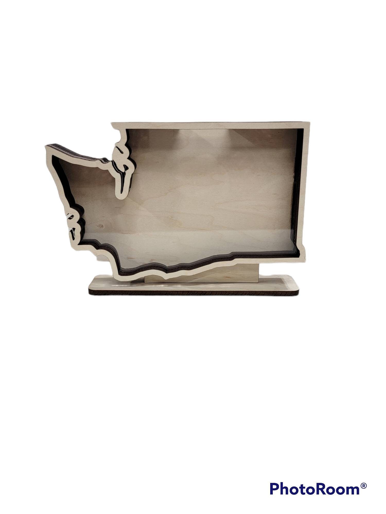 Washington Shadow Box for Agates Beach Glass Crystals Etc. - Etsy