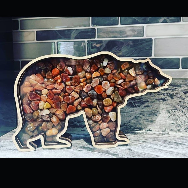 Bear Shadow Box - Etsy