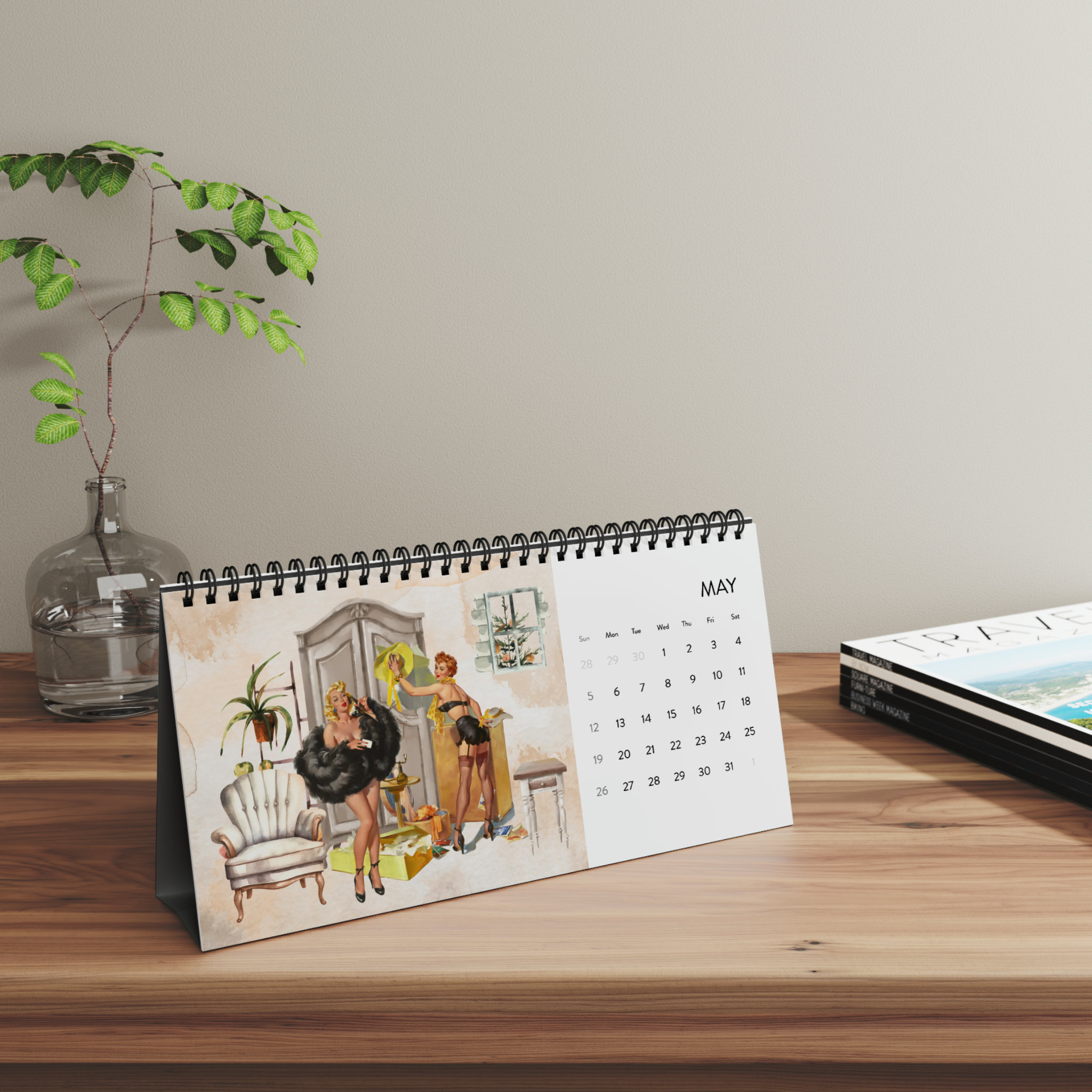 Vintage Collage Sapphic Lesbian Wlw Retro Pin up Girls Art Desktop ...