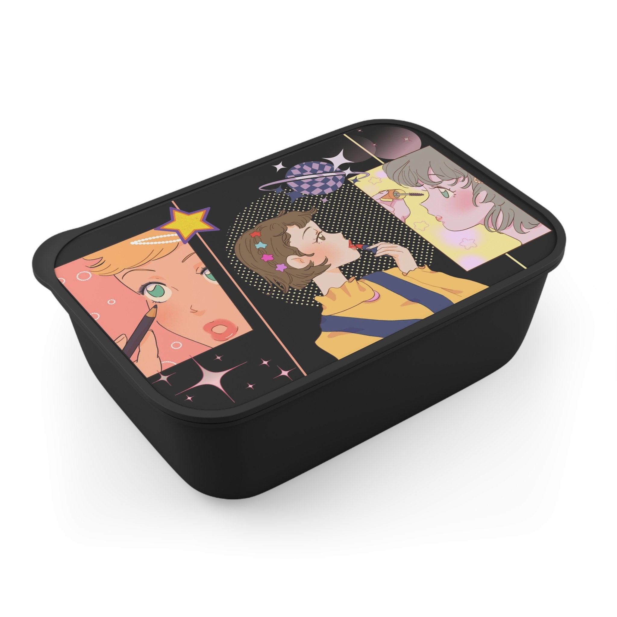 Anime Retro Art PLA Bento Box With Utensils Gift - Etsy