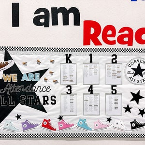 Chucks Bulletin Board Kit, Sneaker Classroom Decor | Checkered ...