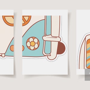 Beach Bulletin Board Kit, Retro Classroom Decor | Peace Out School ...