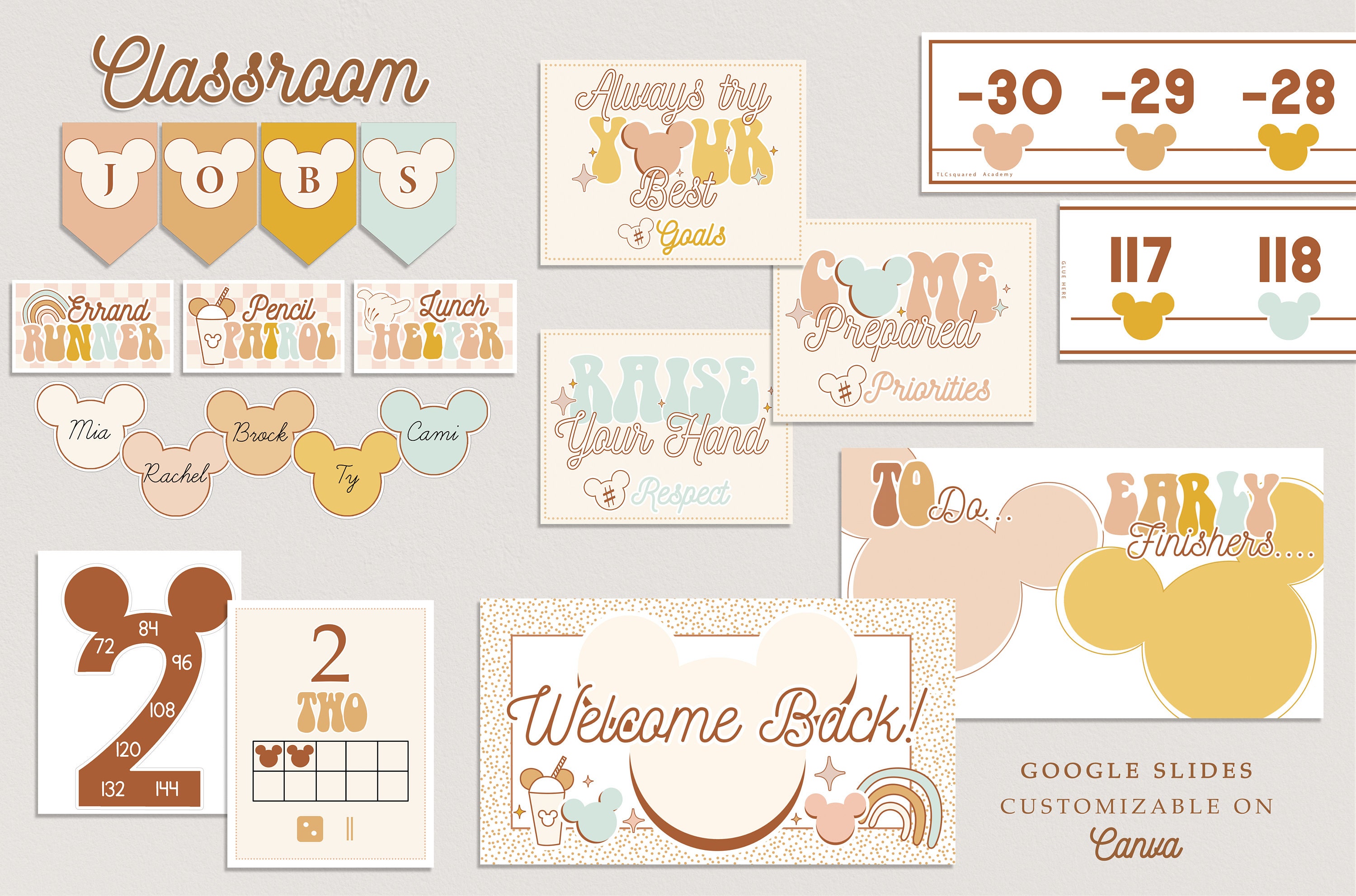 Magical Mouse Classroom Bundle, Mouse Classroom Decor | Retro Classroom ...