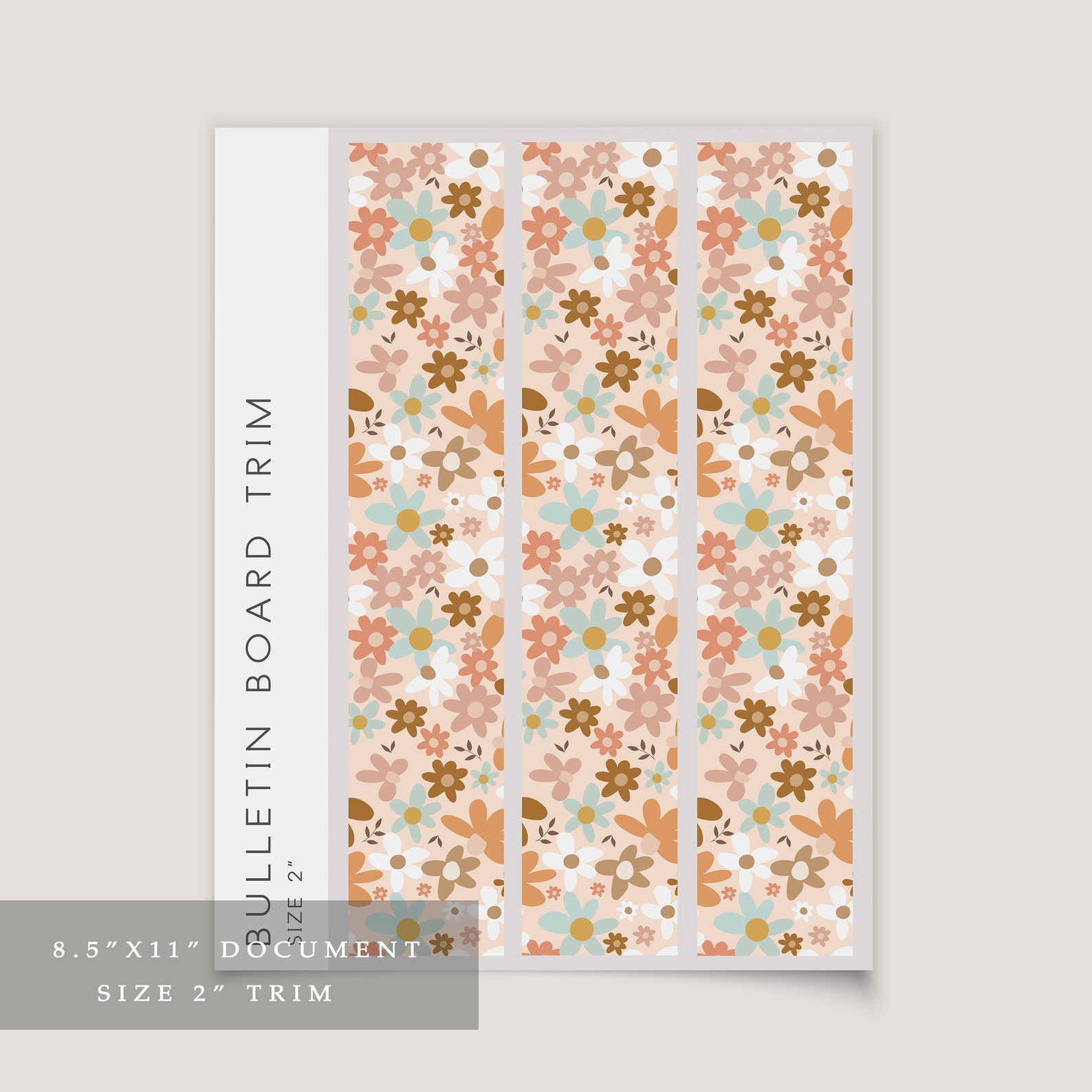 Boho Bulletin Board Kit Retro Classroom Decor Groovy - Etsy