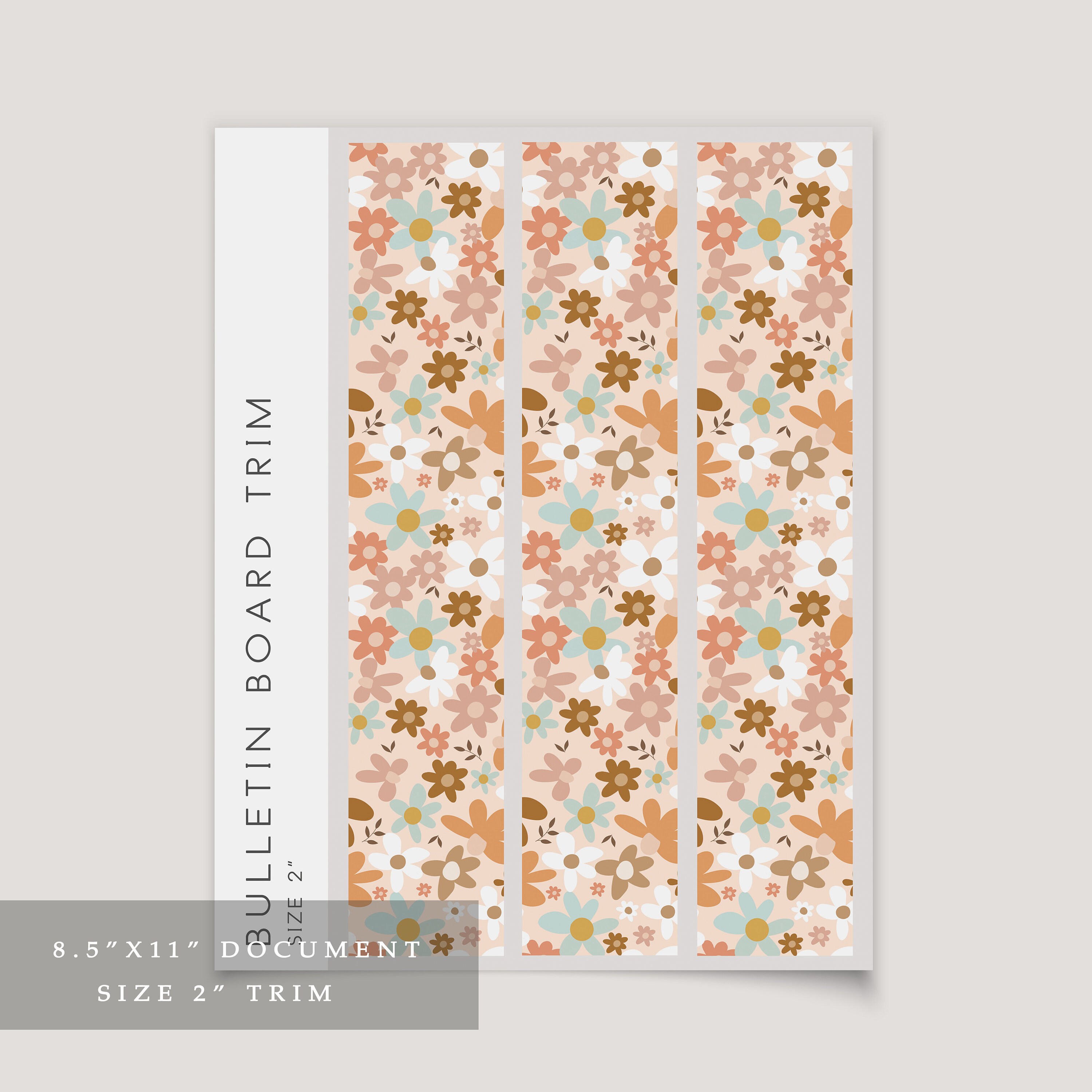 Boho Bulletin Board Kit Retro Classroom Decor Groovy - Etsy