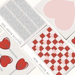 Boho Bulletin Board Kit, Retro Classroom Decor Valentine Bulletin Board ...