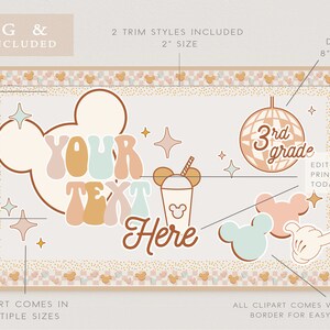 Magical Bulletin Board Kit, Mouse Classroom Decor | Retro Classroom ...