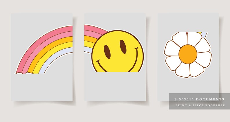 Boho Bulletin Board Kit Retro Classroom Decor Groovy - Etsy