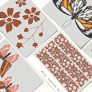 Butterfly Bulletin Board Kit, Retro Classroom Decor | Wildflower ...