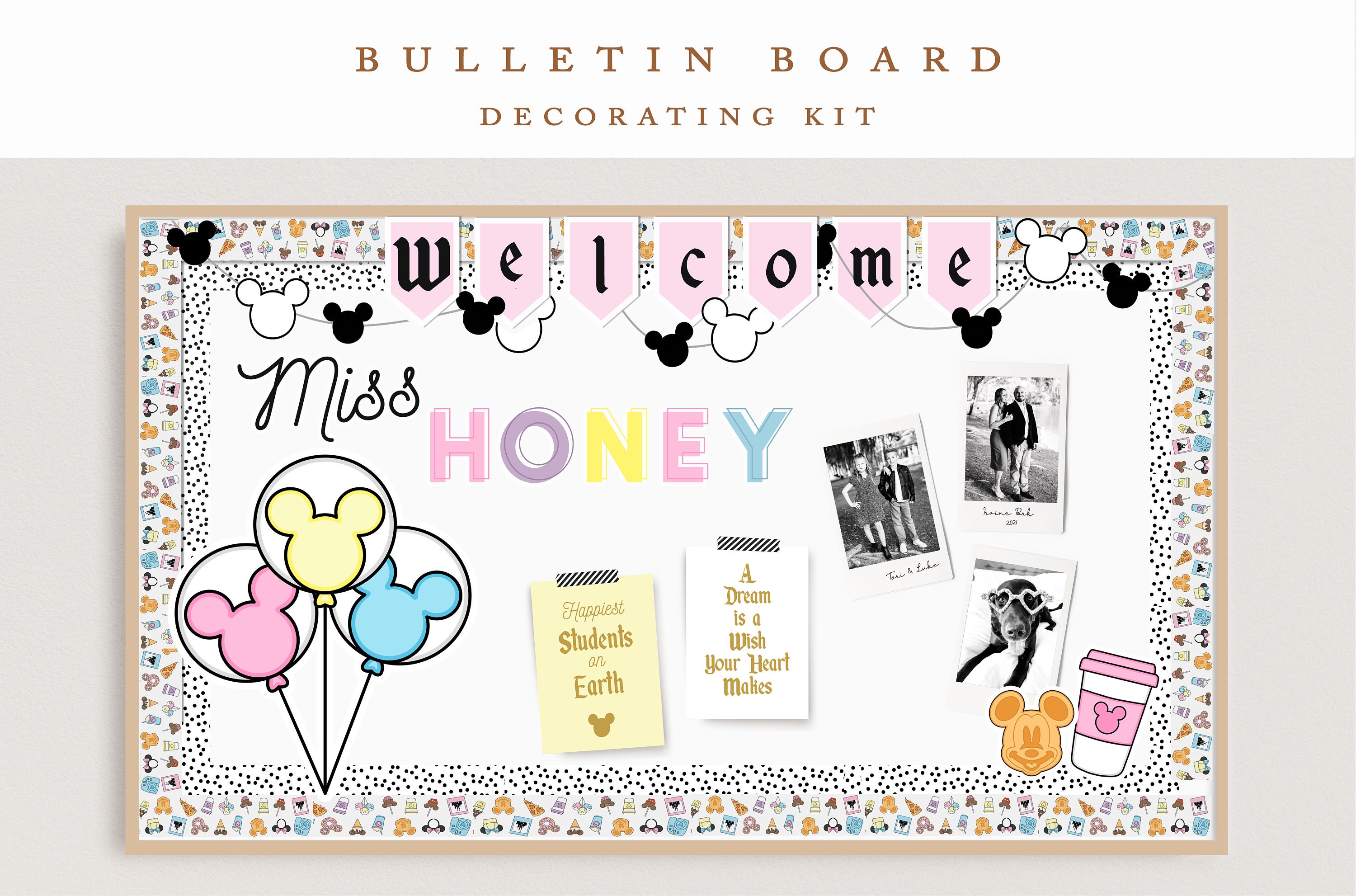 Magical Bulletin Board Kit, Mouse Classroom Decor | Boho Classroom - Etsy