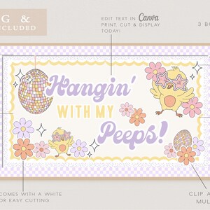 Easter Peeps Bulletin Board Kit, Spring Classroom Decor | Easter ...