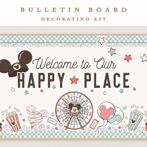Magical Mouse Bulletin Board Kit, Mouse Classroom Decor | Retro ...