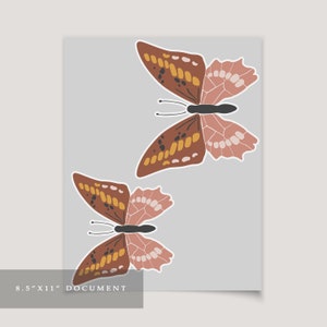 Butterfly Bulletin Board Kit, Retro Classroom Decor | Wildflower ...