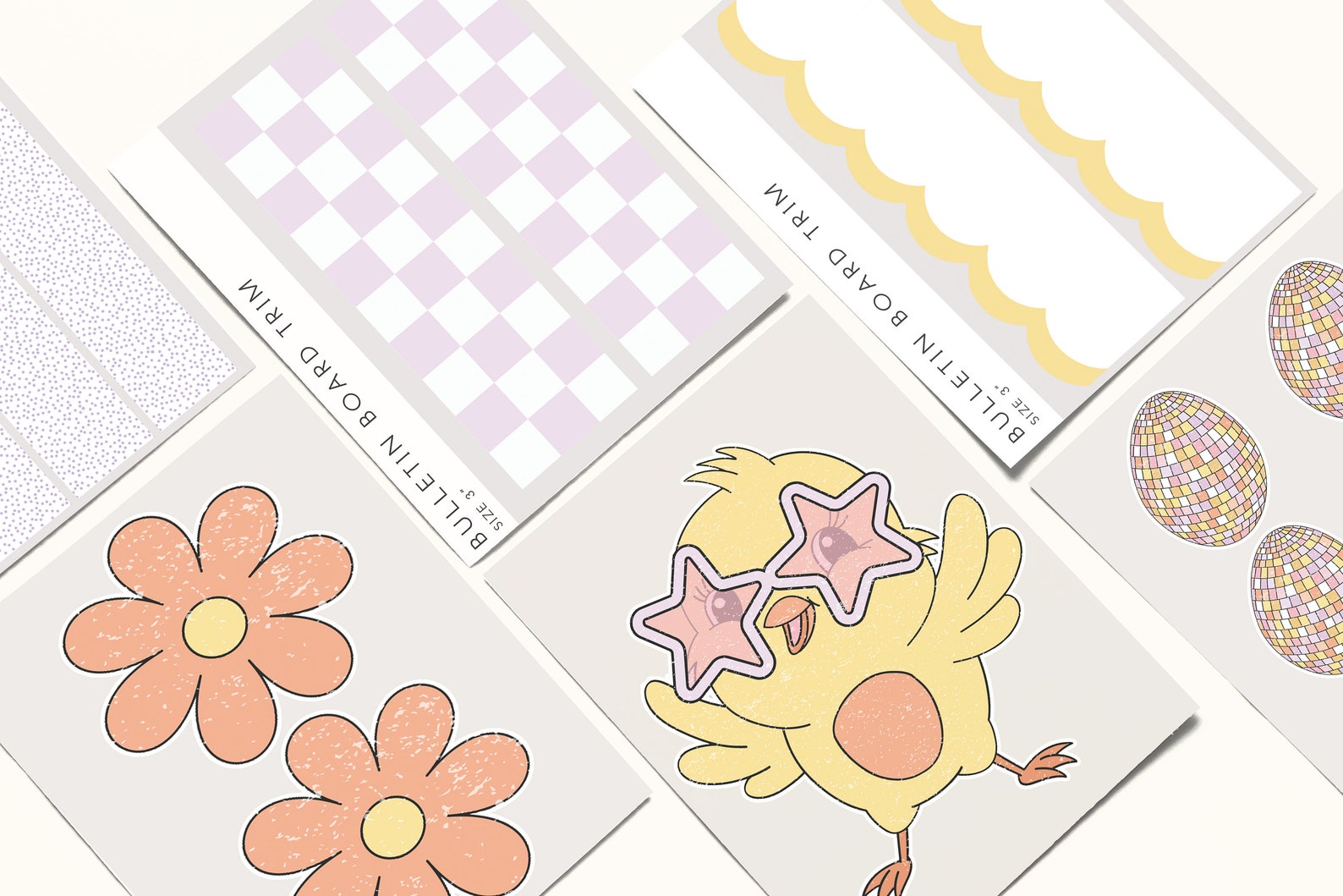 Easter Peeps Bulletin Board Kit, Spring Classroom Decor | Easter ...