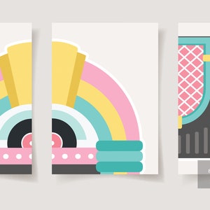 50's Diner Retro Bulletin Board Kit, 50's Decor | Retro Bulletin Board ...