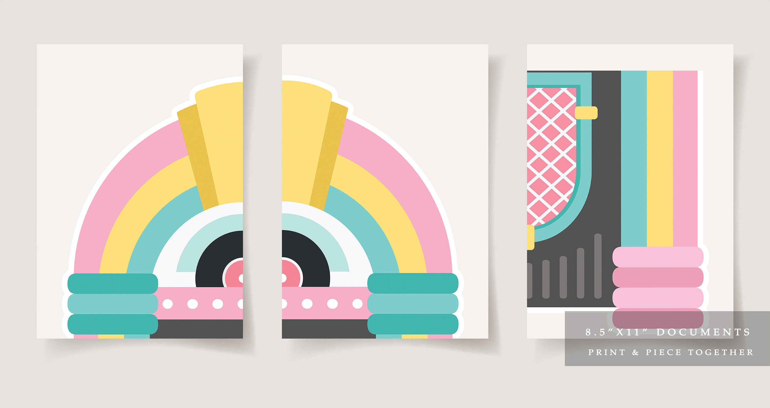 50's Diner Retro Bulletin Board Kit, 50's Decor | Retro Bulletin Board ...