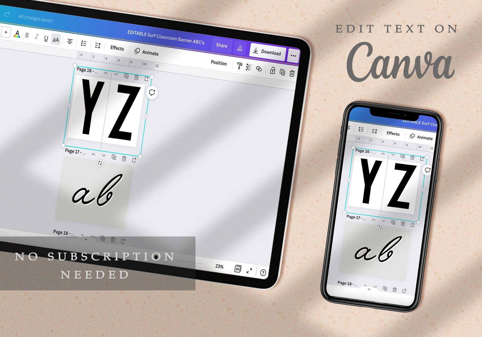 Surf Bulletin Board Kit, Boho Surf Classroom Decor - Etsy