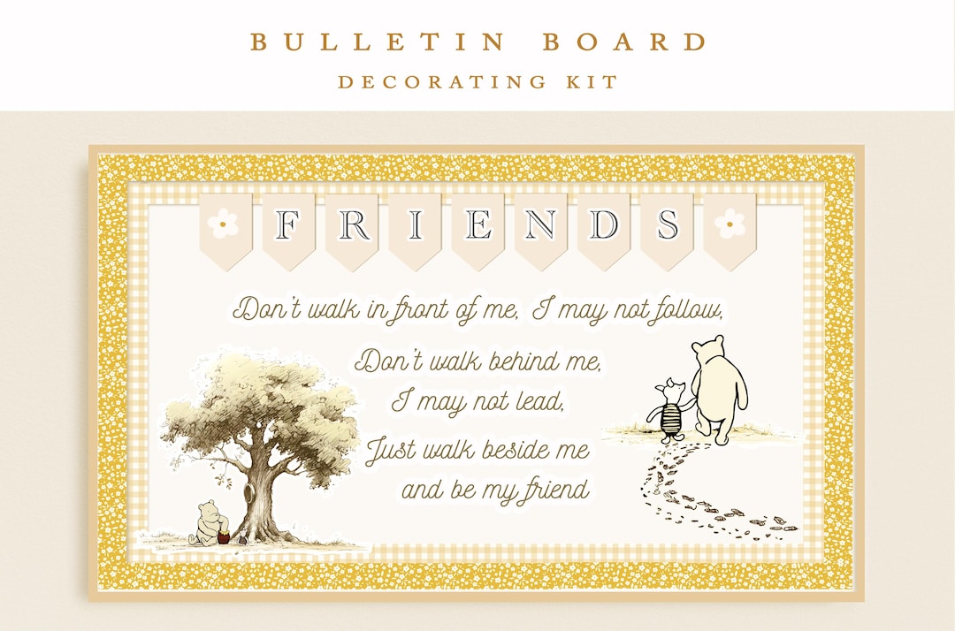 Honey Bear – Bulletin Board Kit, Library Decor | School Bulletin Board ...