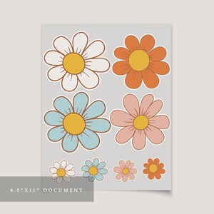 Boho Bulletin Board Kit, Retro Classroom Decor | Love Flowers Classroom ...