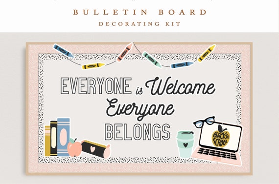 Back to School Bulletin Board Kit Classroom Decor Modern - Etsy