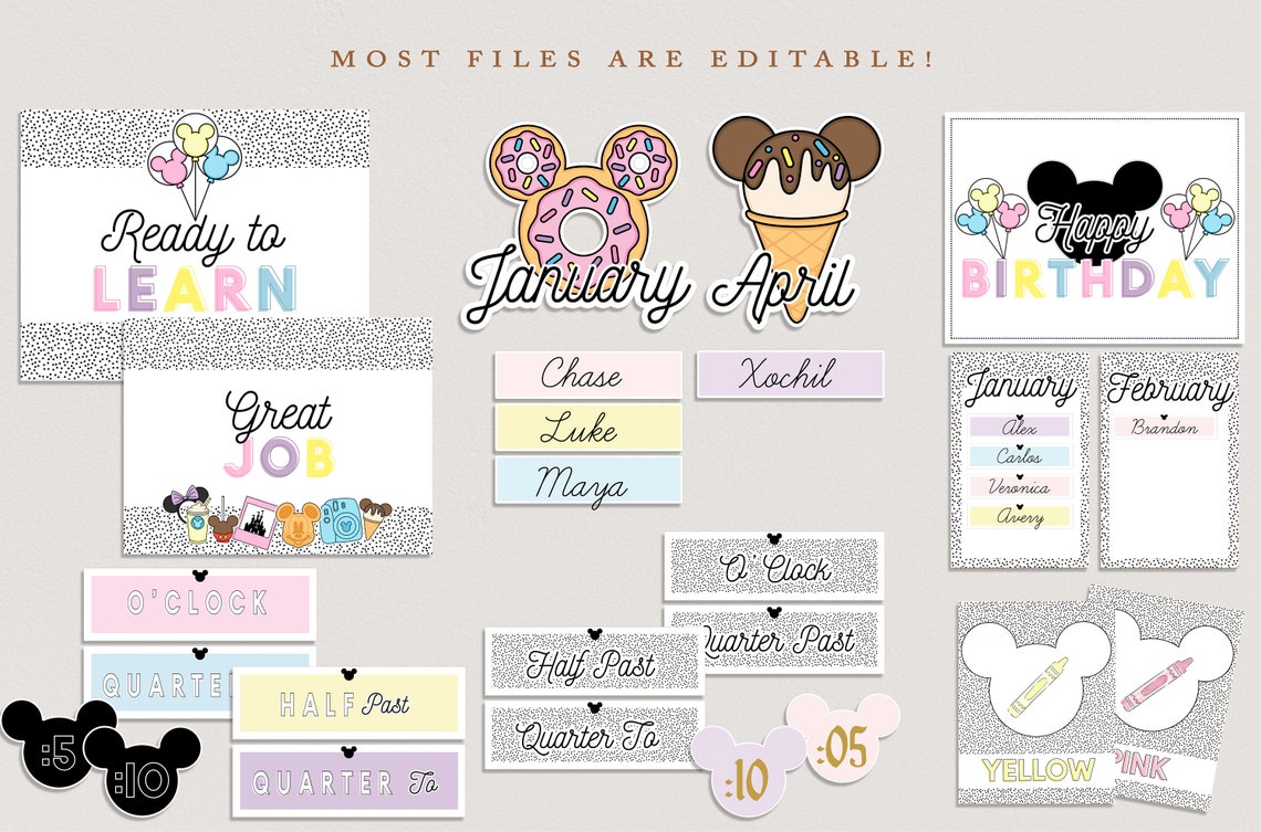 Magical Mouse Classroom Bundle, Mouse Classroom Decor | Boho Classroom ...