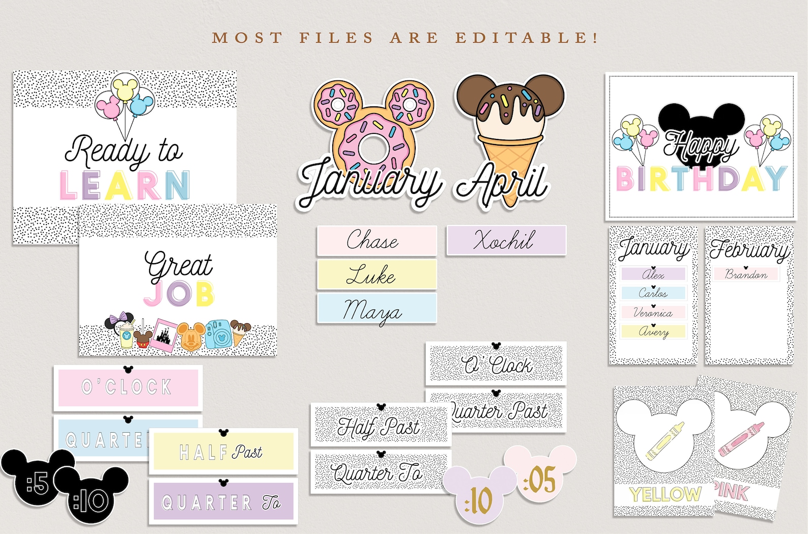 Magical Mouse Classroom Bundle, Mouse Classroom Decor | Boho Classroom ...