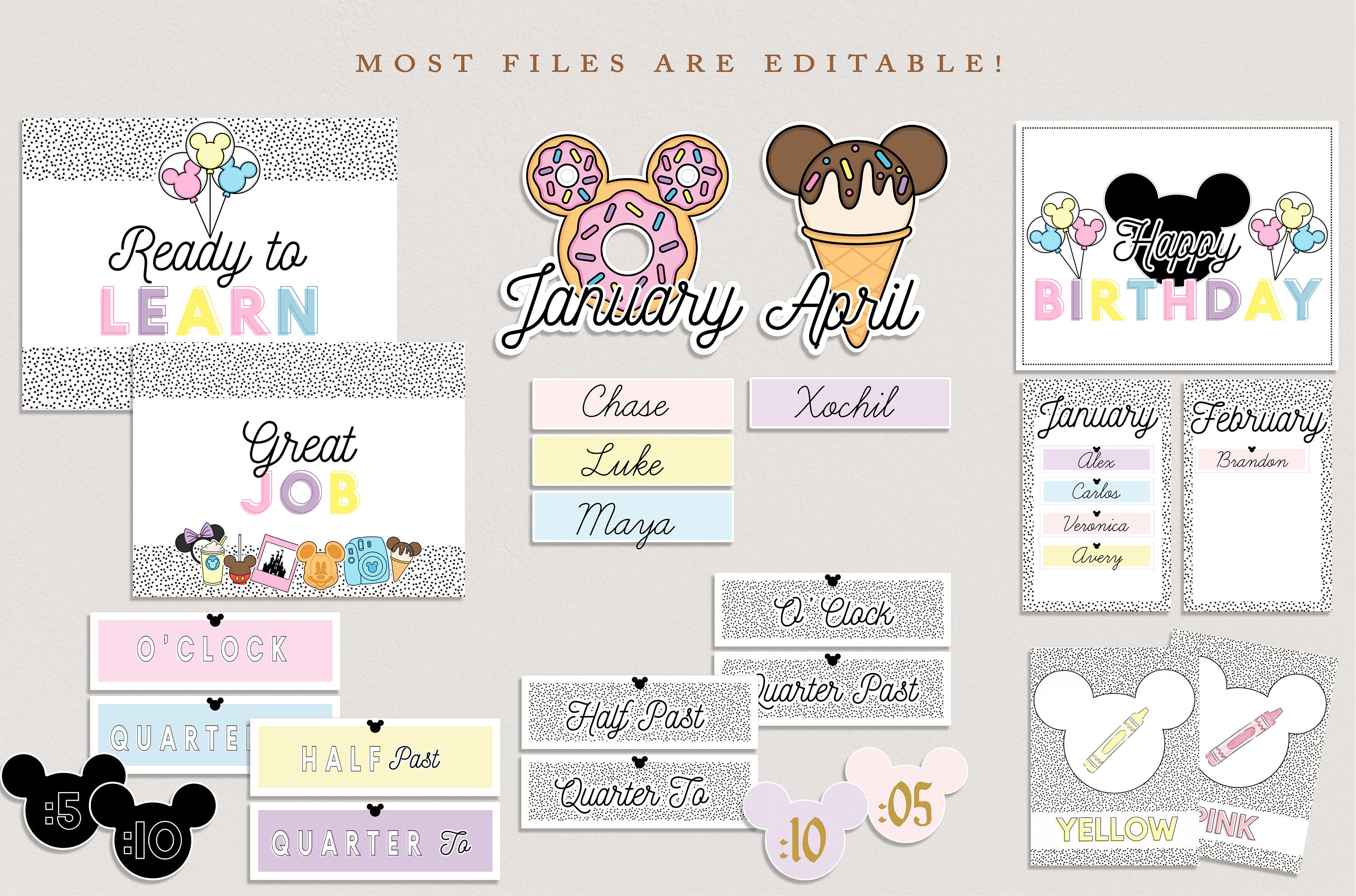 Magical Mouse Classroom Bundle, Mouse Classroom Decor | Boho Classroom ...