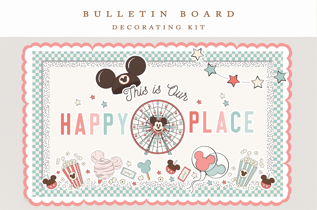Magical Mouse Bulletin Board Kit, Mouse Classroom Decor | Retro ...