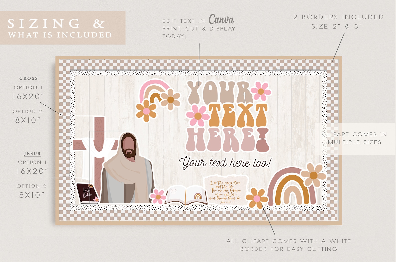 Primary – New Testament – Bulletin Board Kit, Church Decor | Easter ...