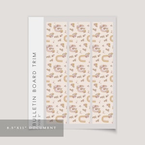 Boho Bulletin Board Kit, Spring Classroom Decor | Easter Bulletin Board ...