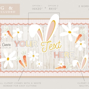 Bunny Bulletin Board Kit, Easter Bulletin Board Kit | Spring Classroom ...