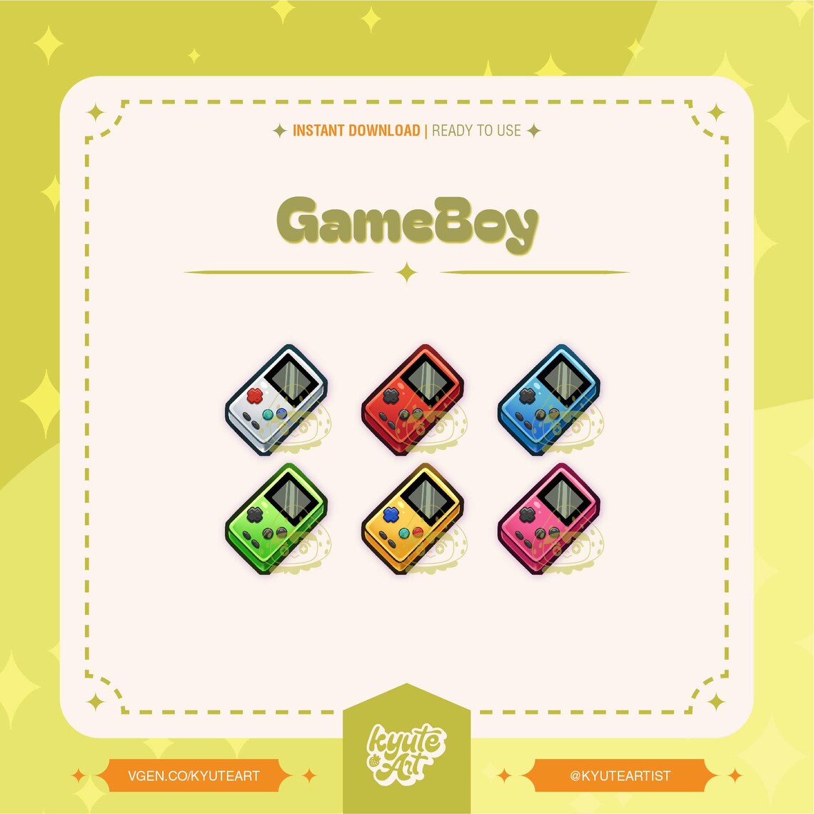Gameboy Twitch Bagdes | Subs | Bits | Stream | Gamer | Retro | Kawaii ...