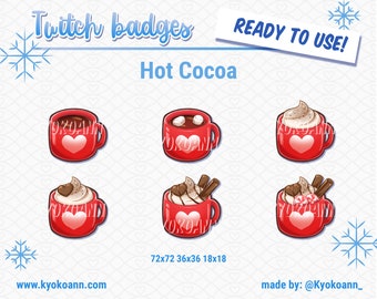 Hot Cocoa Emotes - Etsy