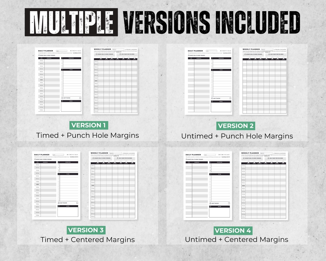 Printable Christian Men’s 2-in-1 Daily & Weekly Planner - Best Day by ...